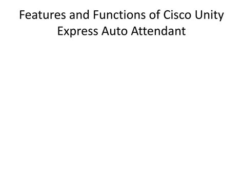 ppt cisco unity express concepts powerpoint presentation free