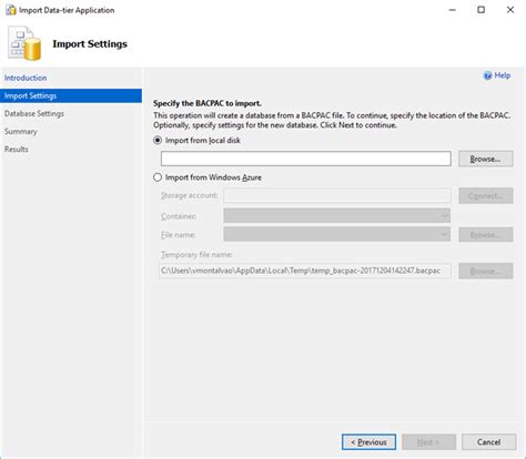 learn how to migrate a sql server database to sql azure server