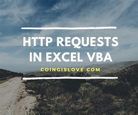 xmlrequest requests in excel vba coding is love