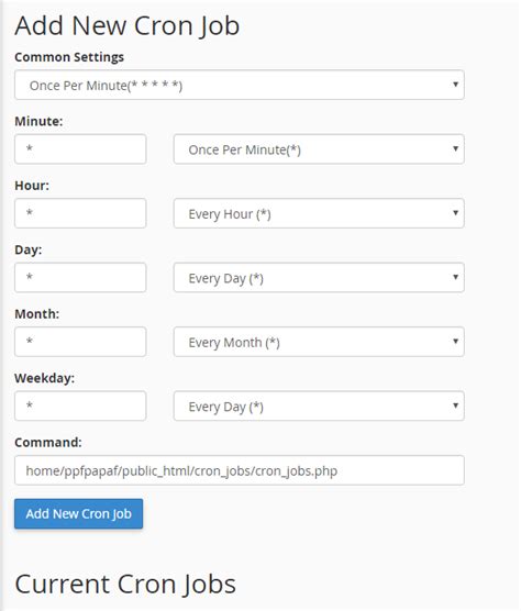 php cron jobs error no such file or directory stack