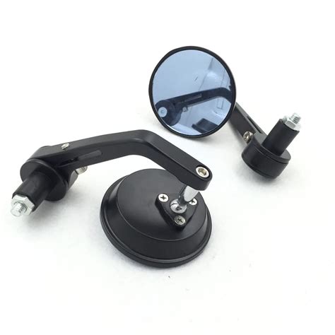 Universal 7 8 Round Bar End Rear Mirrors Motorcycle Motorbike Scooters