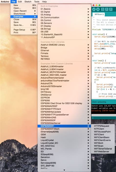 tutorial 4 working with esp8266 wifi scan class