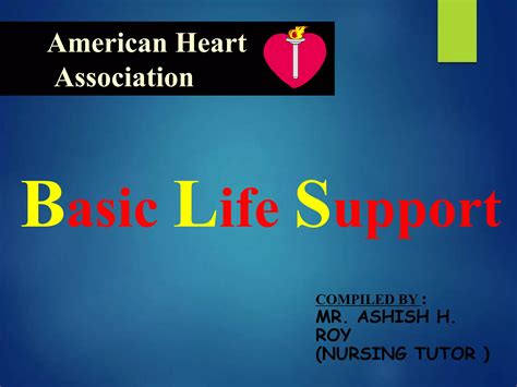 Basic Life Support Bls Cpr American Heart Association Ppt