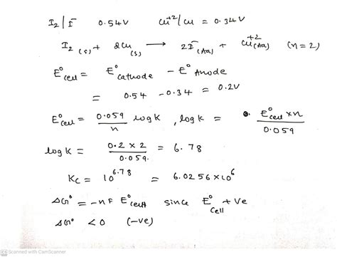 [solved] Use Standard Reduction Potential To Calculate The Equilibrium