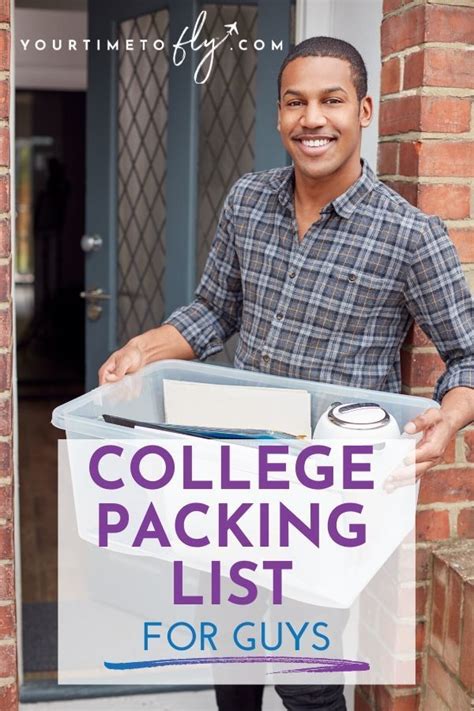 College Packing List For Guys [with Pdf Printable] In 2024 College