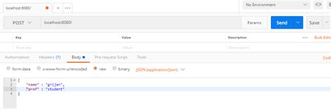 node js how to get json data sent through postman tool using post