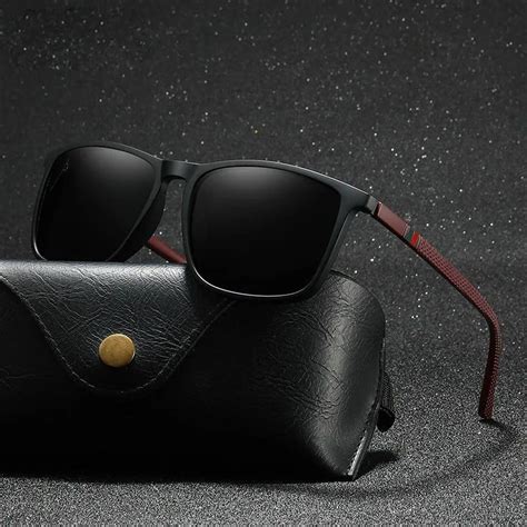 Uv400 Polarized Sunglasses Luxury Square Vintage For Men Gadstyle Bd