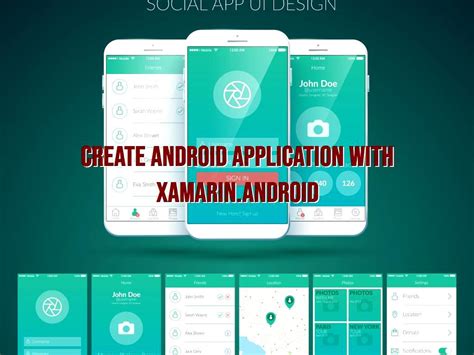 create android application with xamarin android