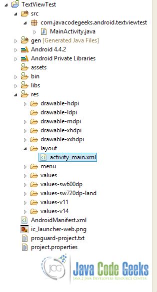 android textview example java code geeks