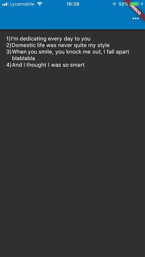 newline flutter text align new line with previous line indentation