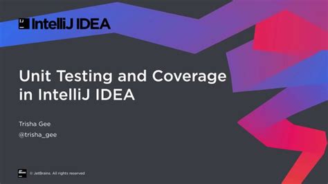 unit testing and coverage in intellij idea intellij idea the unit