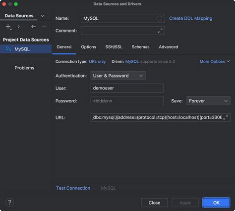 mysql intellij idea documentation