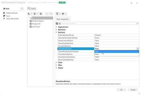 adding and deleting records asp web forms controls devexpress