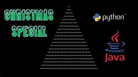 creating a christmas tree in python and java christmas special youtube