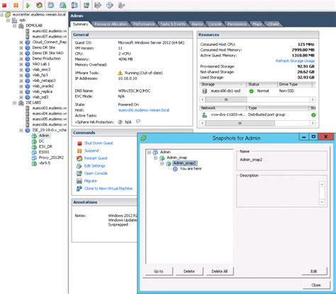 vmware snapshots vs backups what s the difference
