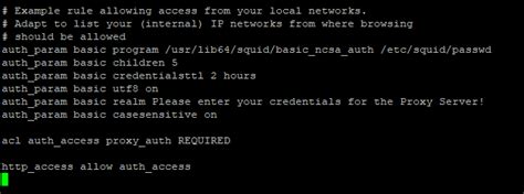 install and configure proxy server on centos 7 8 server squid proxy