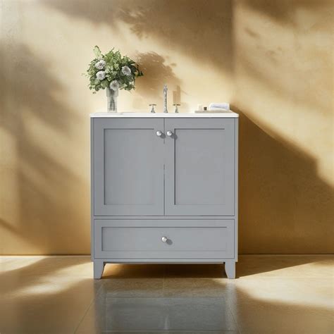 Winston Porter Sayah 30 Single Bathroom Vanity With Ceramic Top