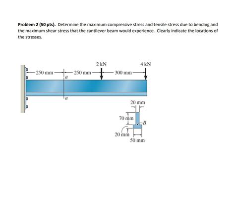 Solved Determine The Maximum Compressive Stress And Tensile