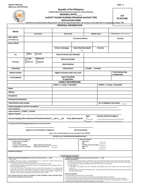 New Ched Application Form Pdf Government
