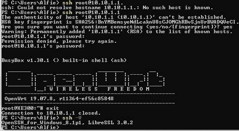 can no longer ssh into router no matching host key type found their