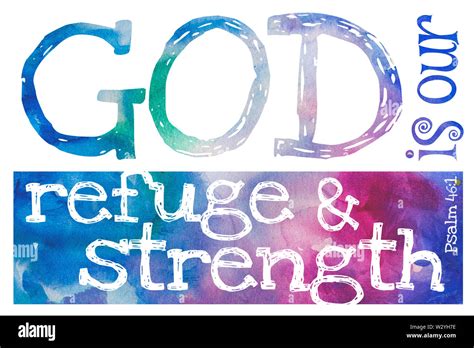 God Is Our Refuge And Strength Psalm 46 1 Horizontal Poster With