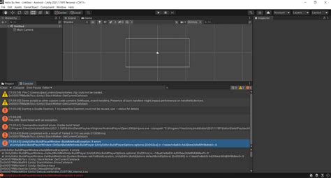 unity d how to resolve incompatible gradle daemon error causing build
