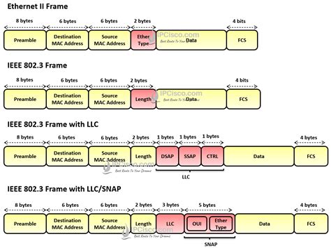 4 Ethernet Frame Header Types Ethernet Basics ⋆ Ipcisco