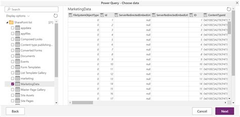 power query sharepoint list connector power query microsoft learn