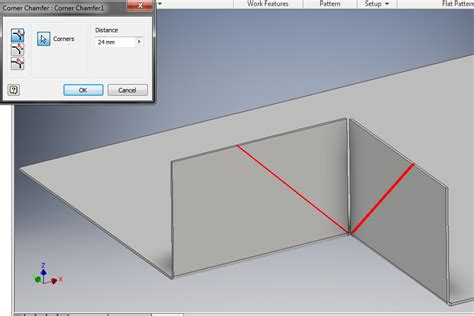 sheet metal flange command automatically trim inner corner autodesk