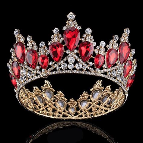Vintage Rhinestones Crystal Crown For Women Wedding Bridal Tiara Flower