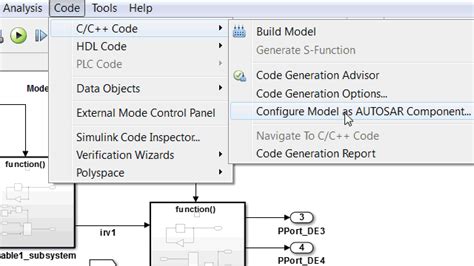 autosar support from embedded coder hardware support matlab and simulink