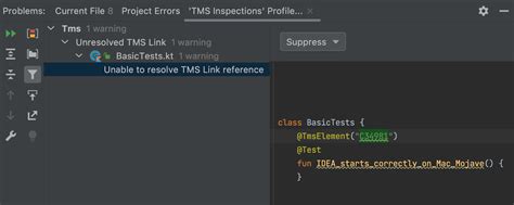 test management system integration in intellij idea ultimate the
