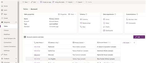 tabellen in dataverse power apps microsoft learn