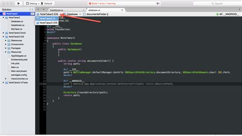 ios xamarin compiler conditional for android greyed out stack overflow