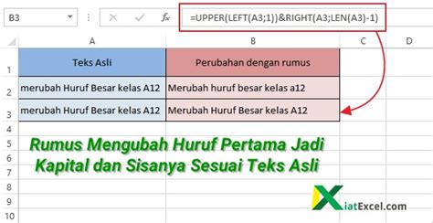 Cara Mengubah Huruf Besar Di Excel