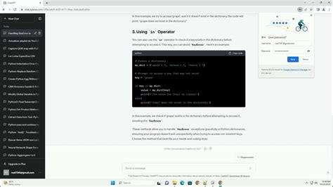 how do i handle a keyerror exception in python without exiting the