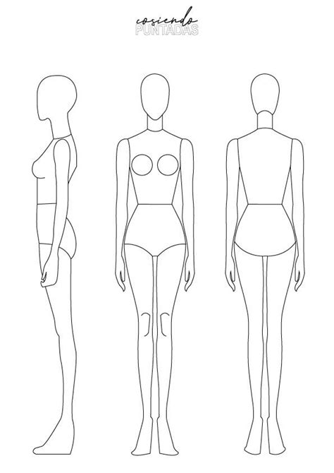 Figurín Dibujo En 2020 Plantilla Para Diseño De Moda Portfolio De
