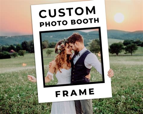 Digital Or Printed Custom Photo Booth Frame Custom Photo Props Etsy