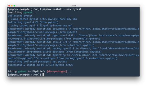 pipenv으로 python 프로젝트 관리하기 jihun s development blog