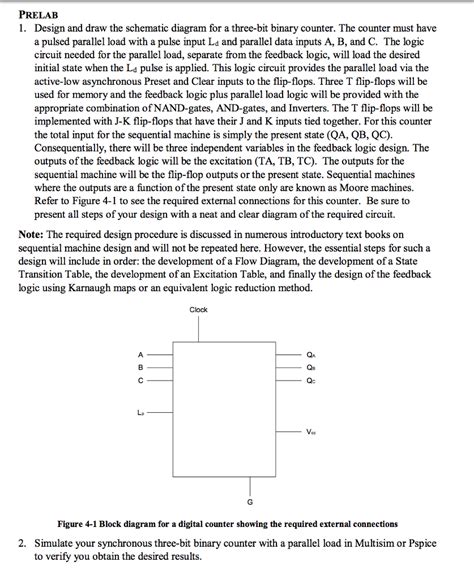 solved prelab 1 design and draw the schematic diagram fo