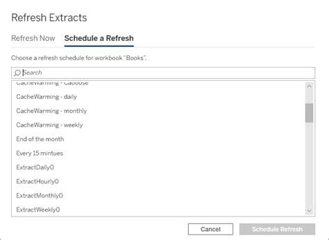 how to automatically refresh data in tableau