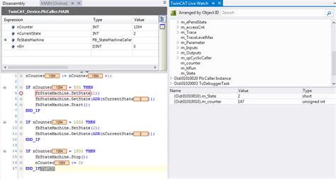 calling methods offered by another module via plc