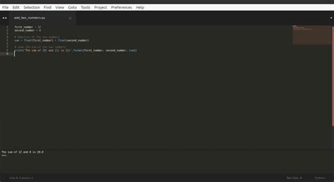 how to run python code in sublime text 3 code underscored