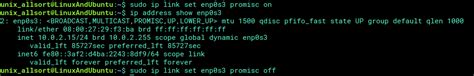ifconfig commands to configure monitor and debug network interface