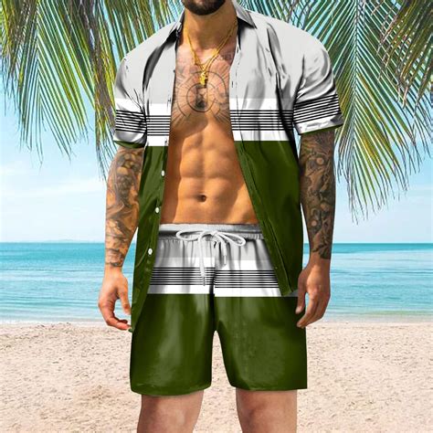 Peaskjp Matching Short Sets For Men Mens Short Sleeve Casual Polo Shirt