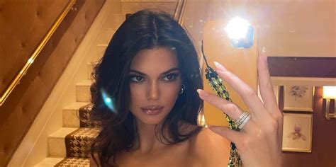 Kendall Jenner Just Wore The Tiniest Black Floral Print Bikini On