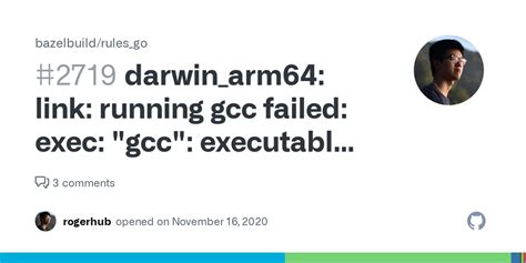 darwin arm64 link running gcc failed exec gcc executable file