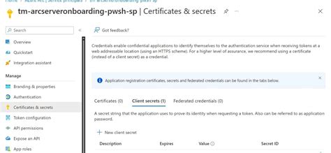 create an azure arc service principal with longer expiration date using