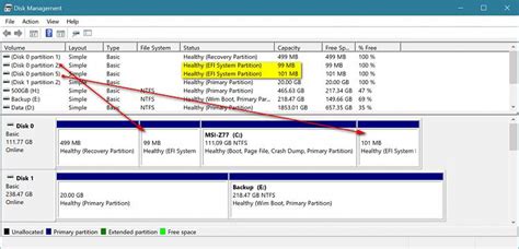 Lost Efi Esp Partition No Room Preceding Os Part Options