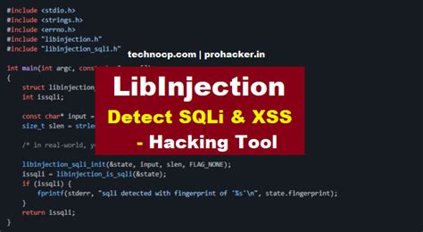 libinjection detect sql injection sqli and cross site scripting